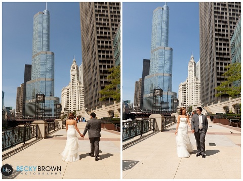Chicago Riverwalk Elopement : Amanda and Mike 8/16/14 - Elope to Chicago
